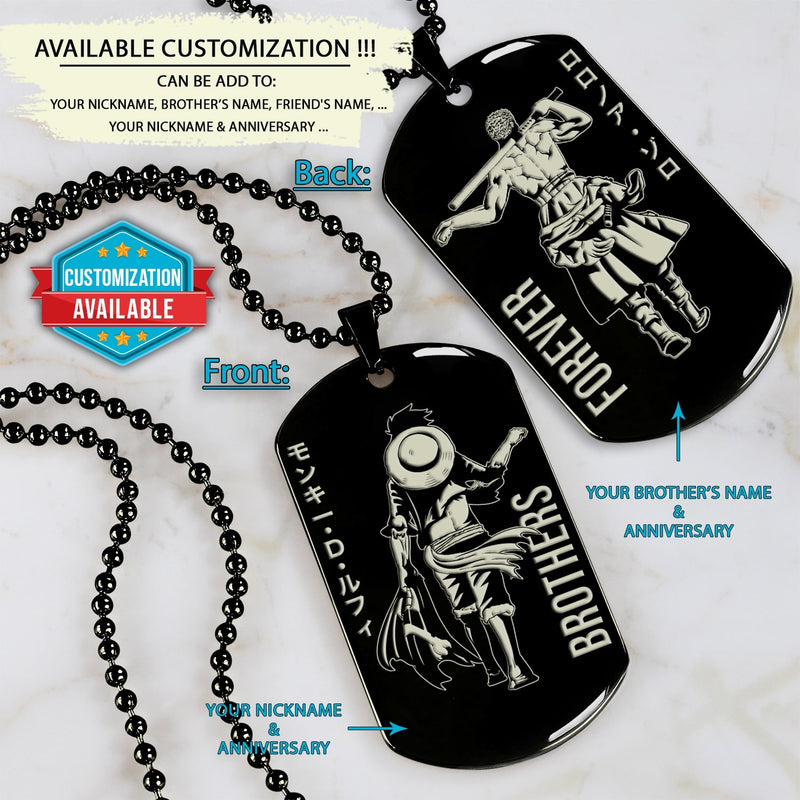 ONE PIECE ENGRAVE DOG TAG